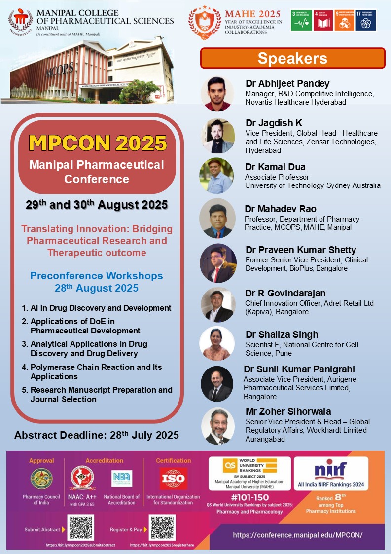 𝐌𝐚𝐧𝐢𝐩𝐚𝐥 𝐏𝐡𝐚𝐫𝐦𝐚𝐜𝐞𝐮𝐭𝐢𝐜𝐚𝐥 𝐂𝐨𝐧𝐟𝐞𝐫𝐞𝐧𝐜𝐞 (𝐌𝐏𝐂𝐎𝐍) 𝟐𝟎𝟐𝟓